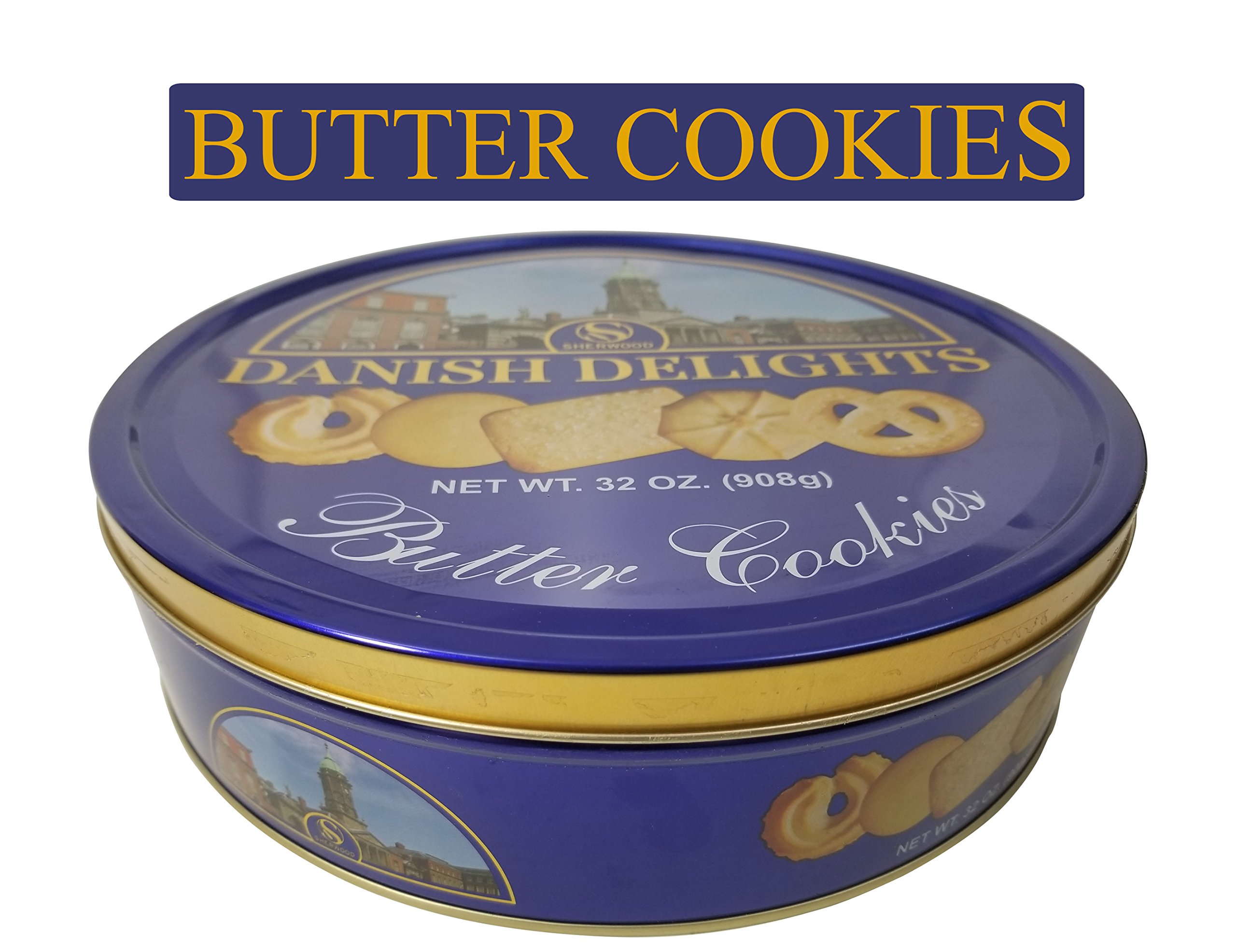 Amazon.com : The Marketplace Imported Danish Cookies 4 lbs. : Grocery ...