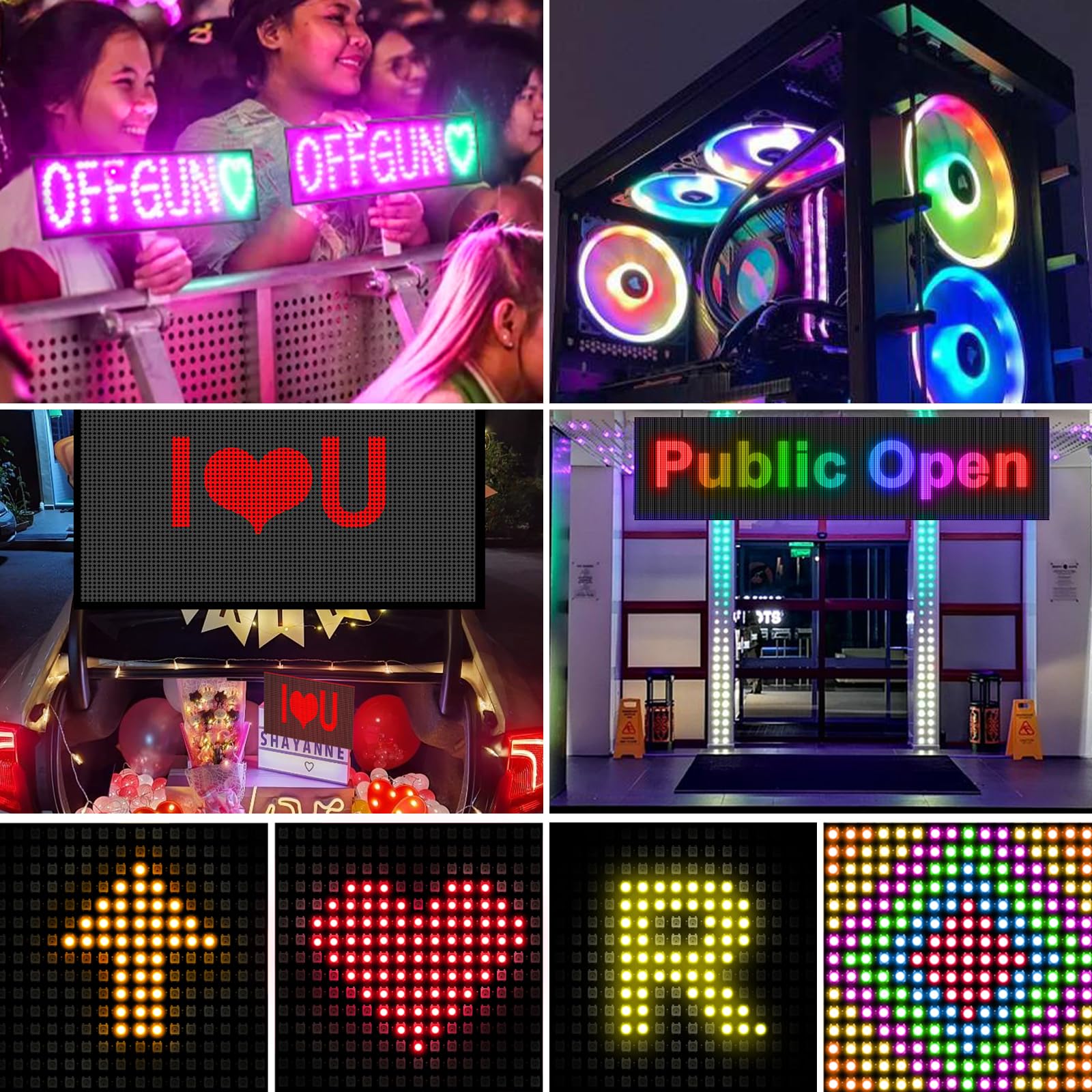 Mua (2 Pack) WS2812B LED Matrix Panel, 8x8 64 Pixel RGB 5050SMD ...