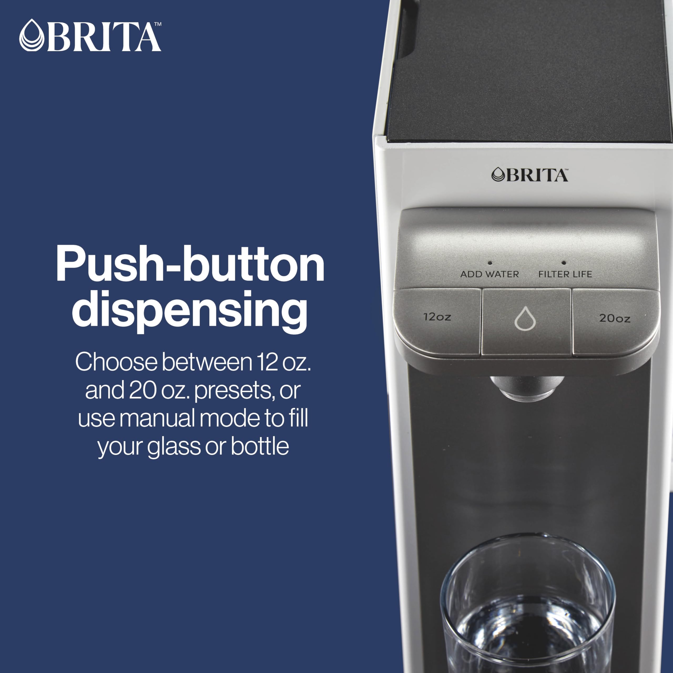 Mua Brita Hub Instant Powerful Countertop Water Filter System, Reduces ...