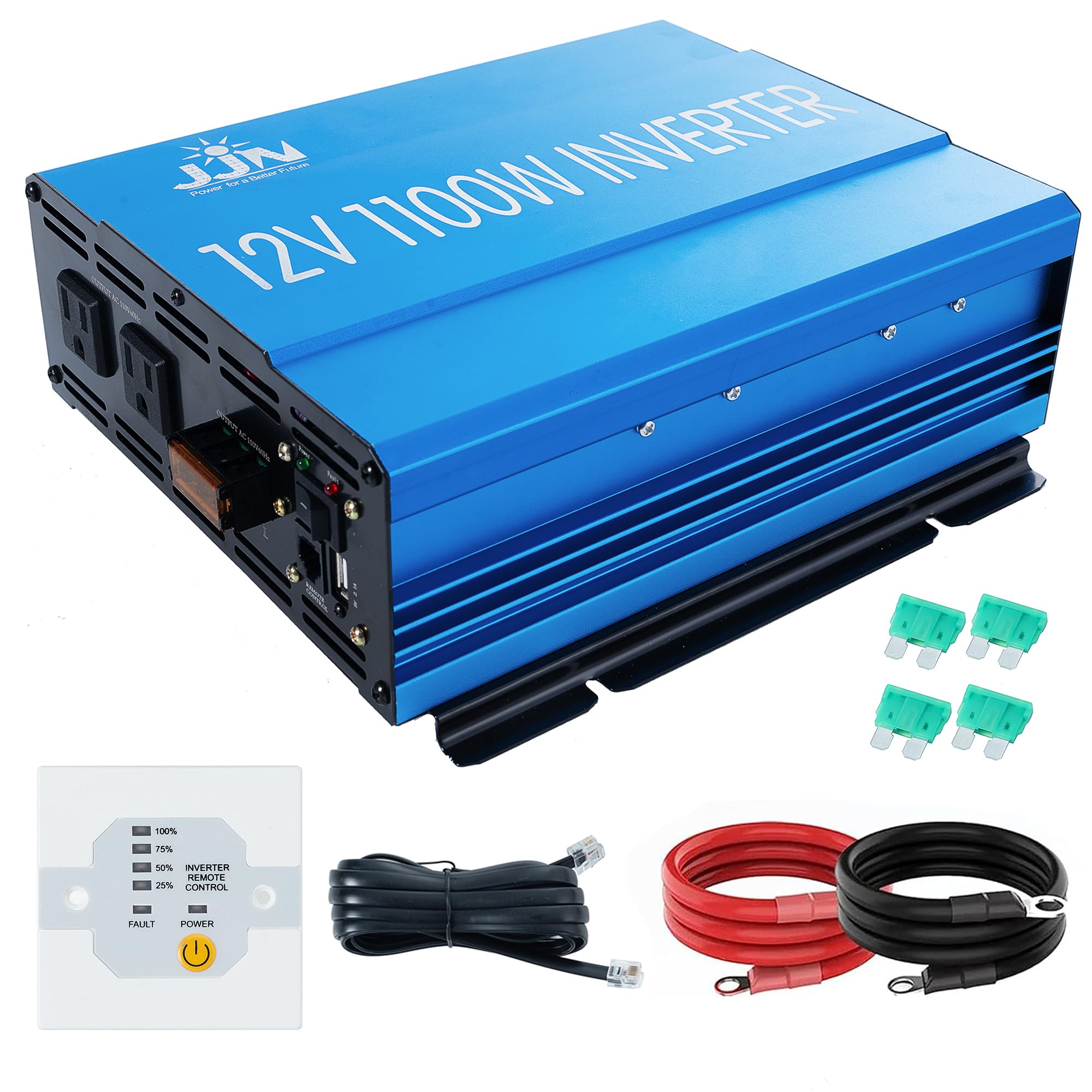 Mua Power Inverter 1100 Watt Modified Sine Wave Inverter 12V DC to 110V ...