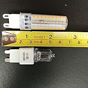 (Pack of 12) 40 Watt G9 Halogen Bulbs Replacement Dimmable 4 Watt LED ...