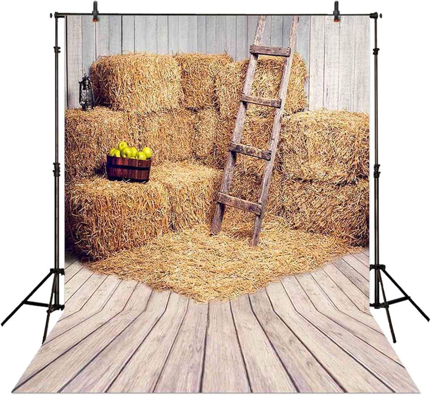 Amazon.com: Allenjoy 6x8ft Farm Haystack Backdrop for Fall Photography ...