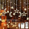 Amazon.com: Star and Moon String Lights Ramadan Decorations 138" LED ...