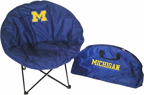 Amazon.com : NCAA Michigan Wolverines Round Folding Chair : Sports Fan ...