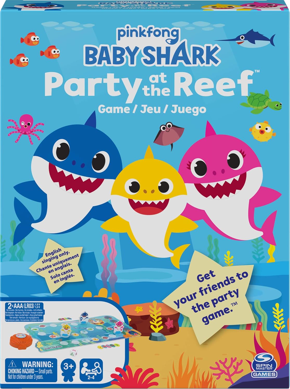 Spin Master Games Pinkfong Baby Shark, Party at the Reef Board Game ...