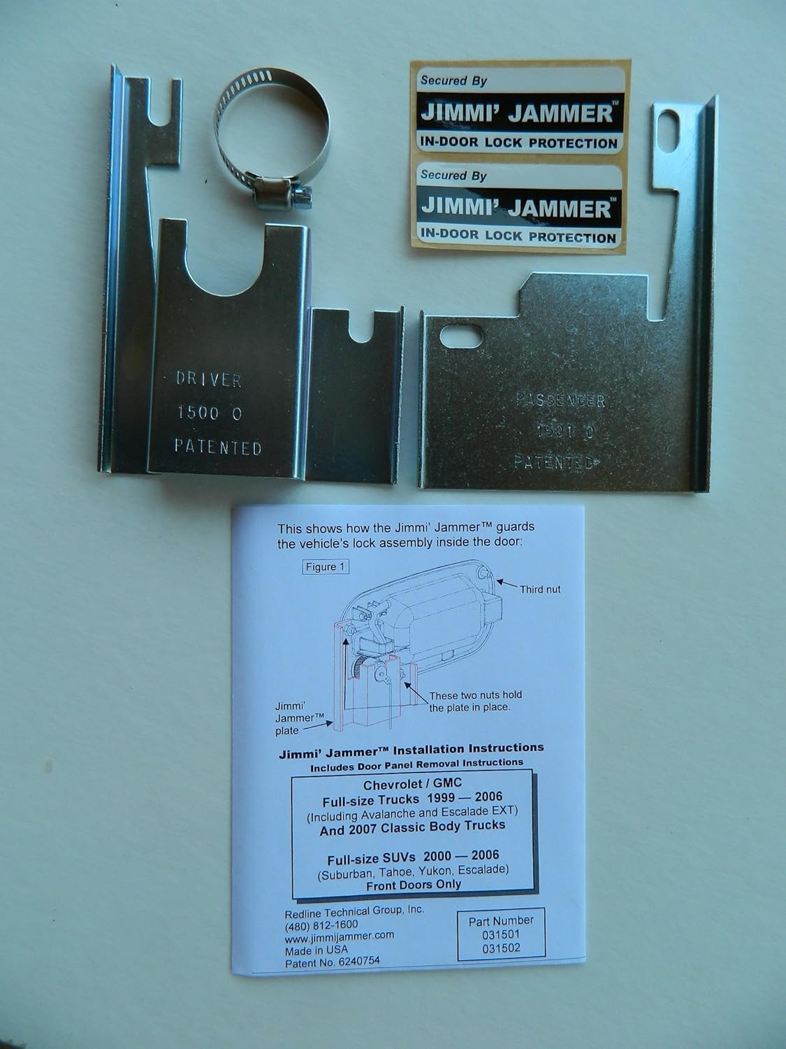 Amazon.com: Jimmi Jammer In-door Lock Protection Front Doors Silverado ...