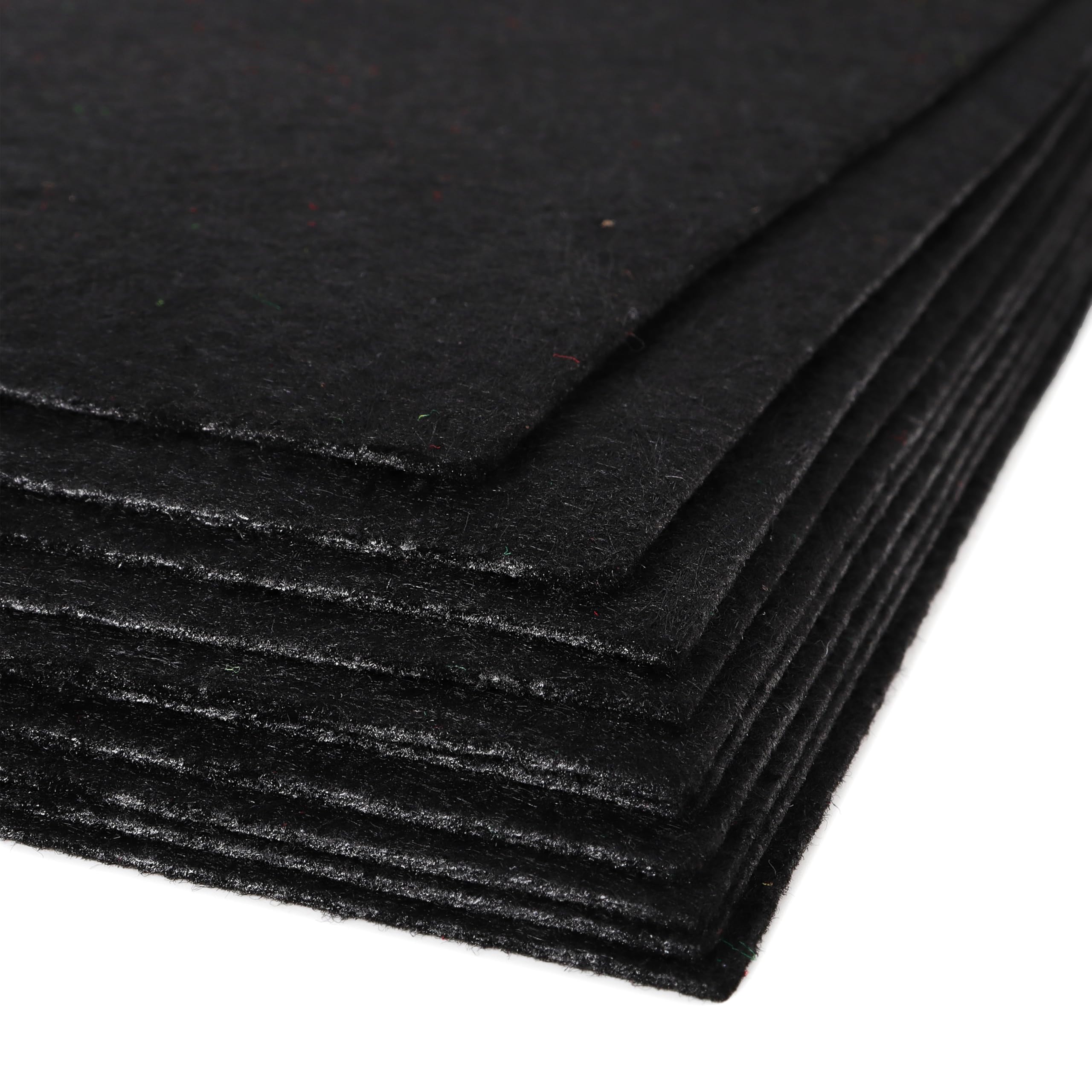 Felt Fabric Sheets for Crafts for Kids: ZAIONE Stiff Black Non-Woven ...