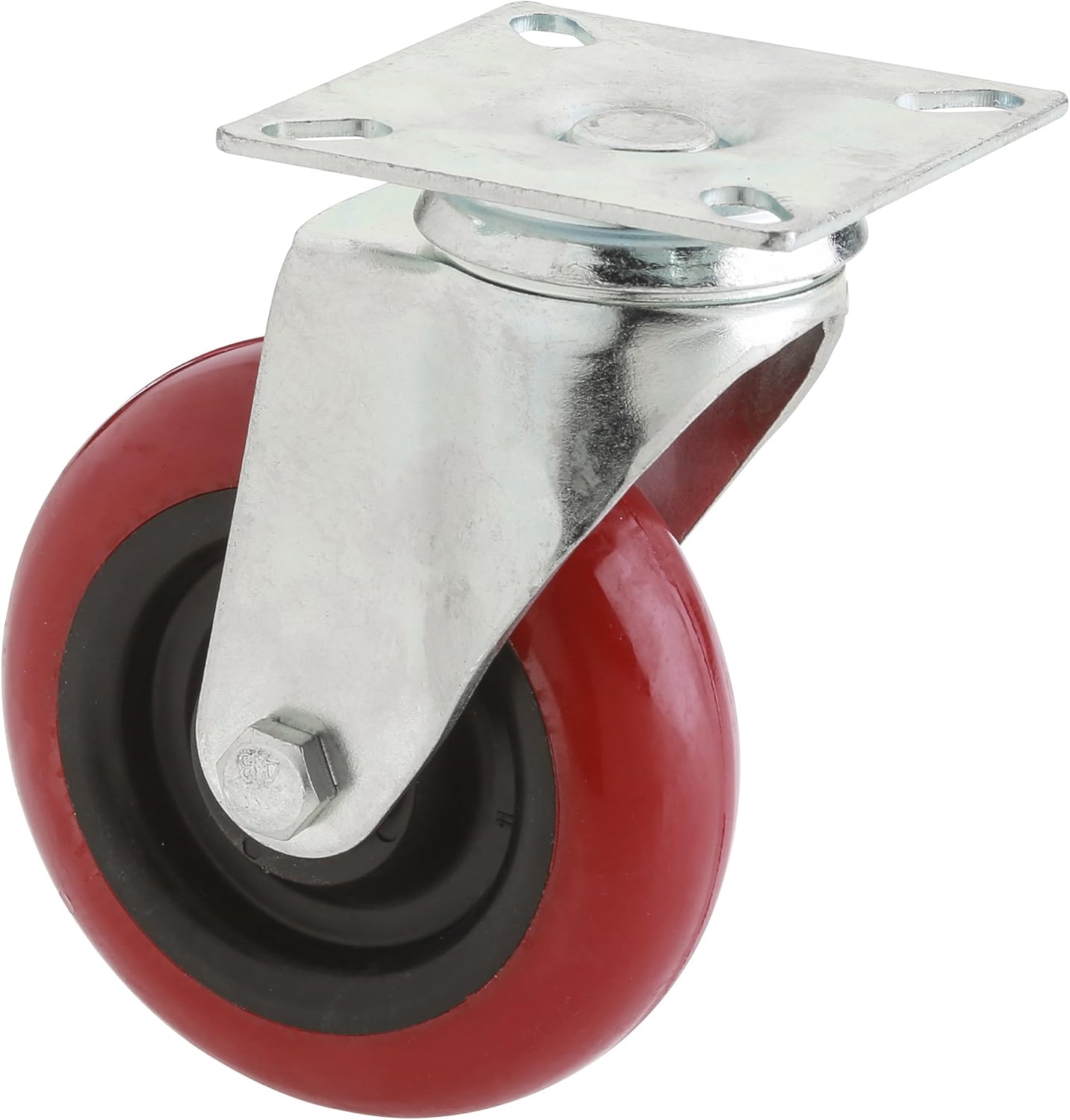 Steelex D2609 4-Inch 275-Pound Swivel Polyurethane Plate Caster ...