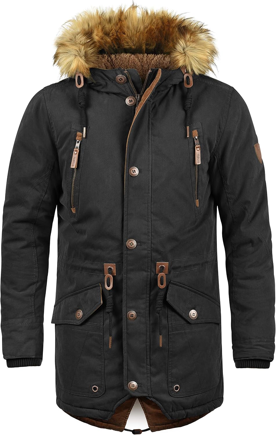 Winterjacke Mit Fellkapuze Herren