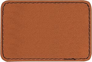 Amazon.com: Rectangle Laserable Leatherette Patch with Adhesive, Blank ...