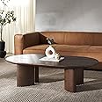 Amazon.com: SAFAVIEH Couture Collection Barnard Walnut Oval Solid Wood ...