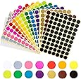 Amazon.com : Pack of 2400 3/4" Round Color Coding Circle Dot Sticker ...