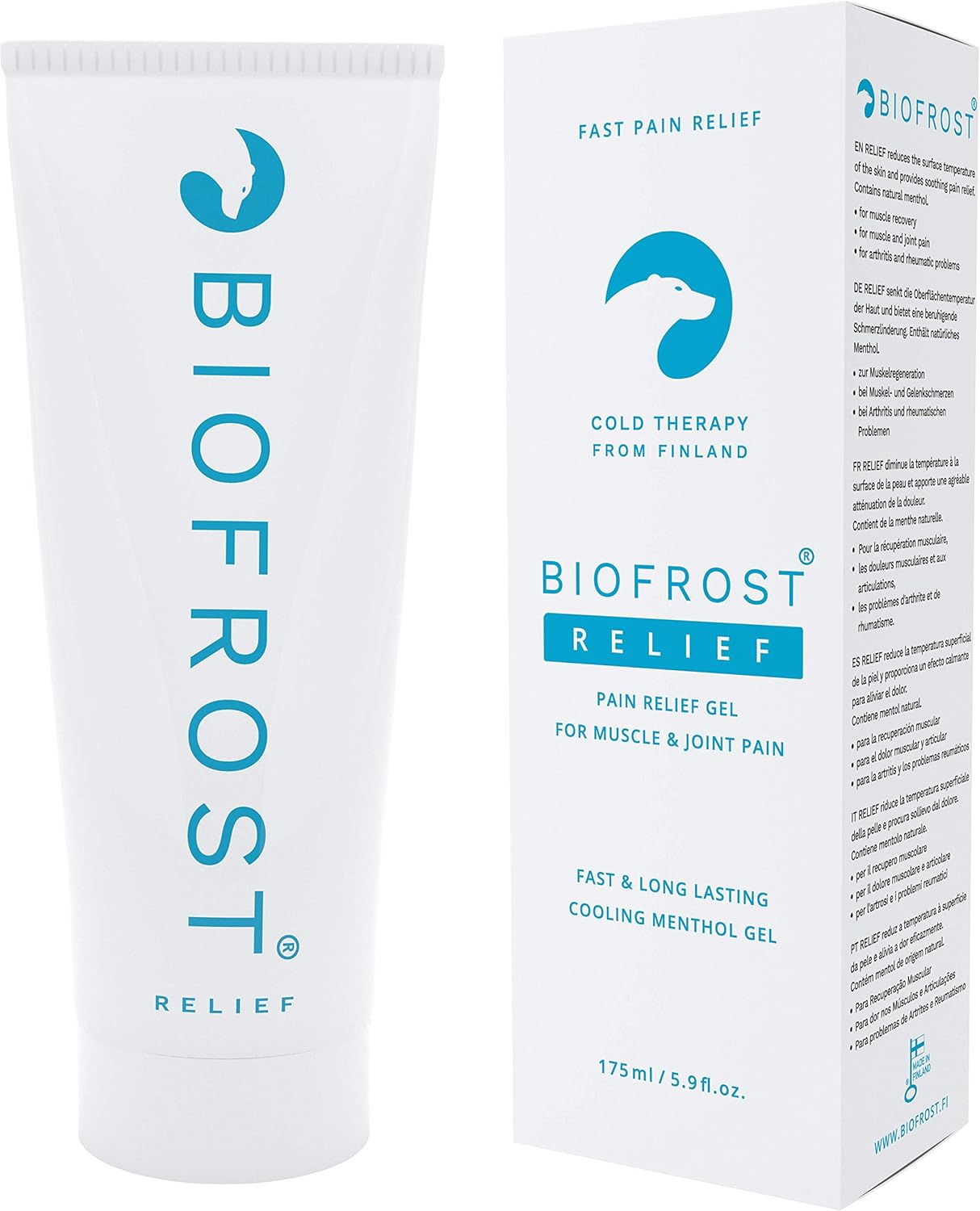 Biofrost Pain Relieving Gel (175ml) – Cooling Topical Analgesic Drug ...