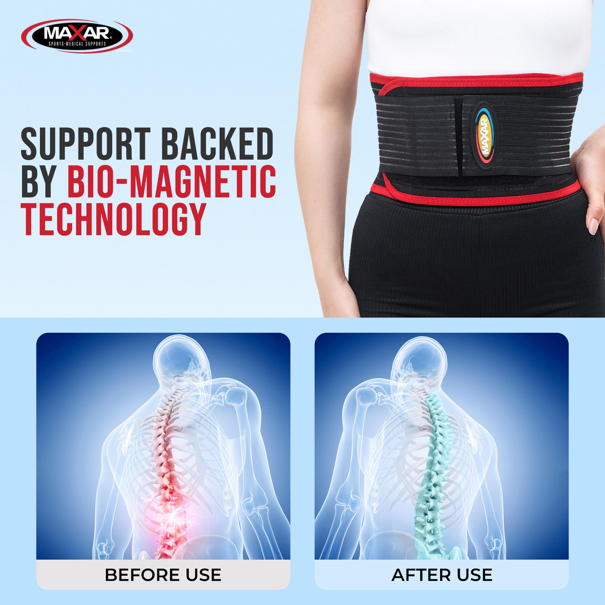 Mua MAXAR Bio-Magnetic Back Brace for Lower Back Pain Women and Men ...