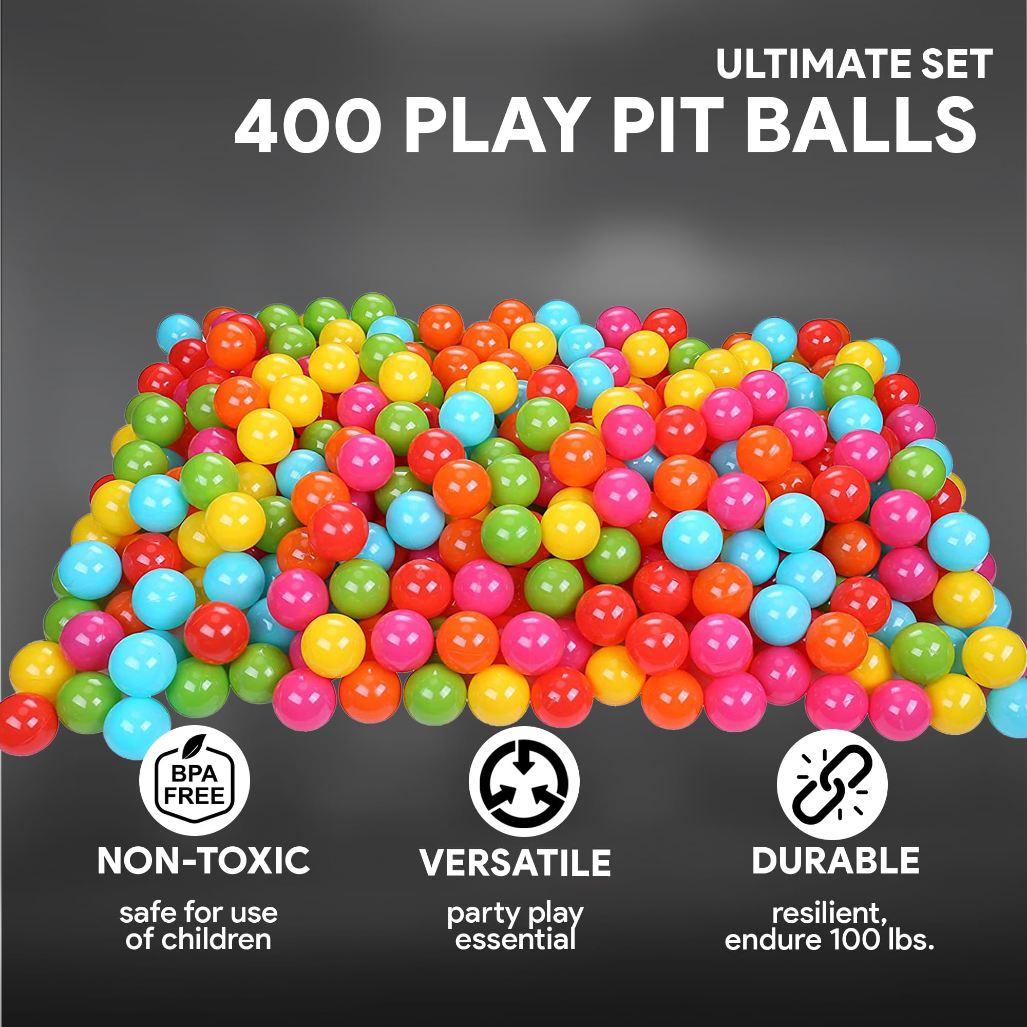 Mua Play PIt Balls, Kids Plastic Toy Balls for Playpen, Bounce House ...