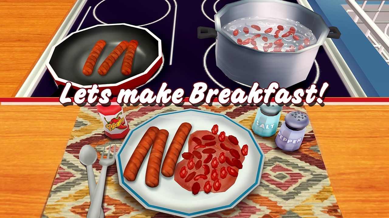 Kids Healthy Breakfast Simulator 3D: Make Eggs, Pancakes, Sausages ...