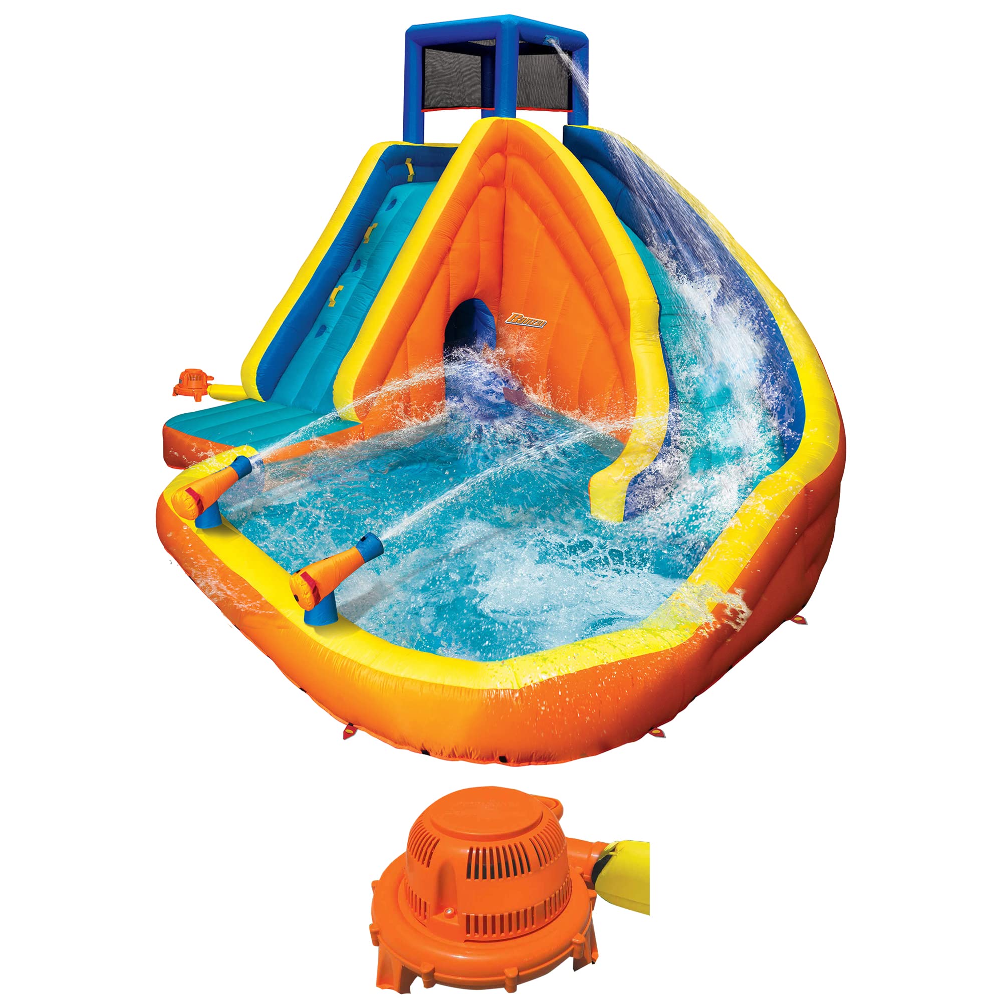 BANZAI Sidewinder Blast Water Park, Length: 15 ft, Width: 16 ft 10 in ...