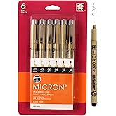 Amazon.com: SAKURA Pigma Micron Fineliner Pens - Archival Black Ink Pens - Pens for Writing ...