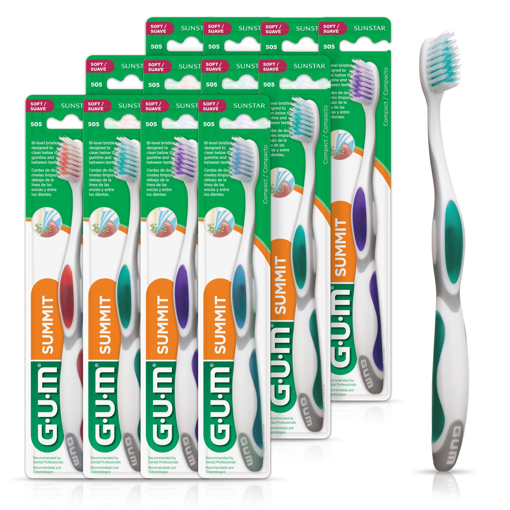 Mua GUM Summit+ Soft Toothbrush, Ultra Fine Tapered Bristles for More ...