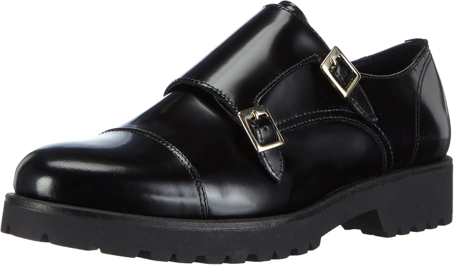 Samsonite Shoes Damen New Sofia Low 1706 Brushed Leather Derby, Schwarz ...