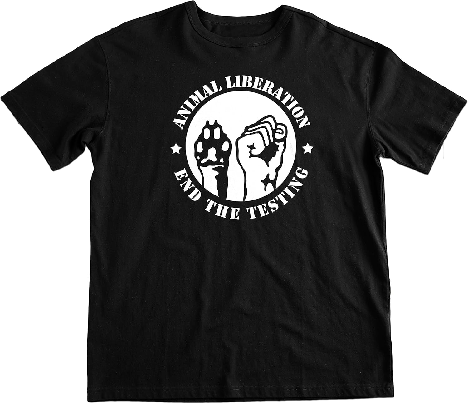 Animal Liberation End The Testing Unisex T-Shirt Animal Rights Vegan ...