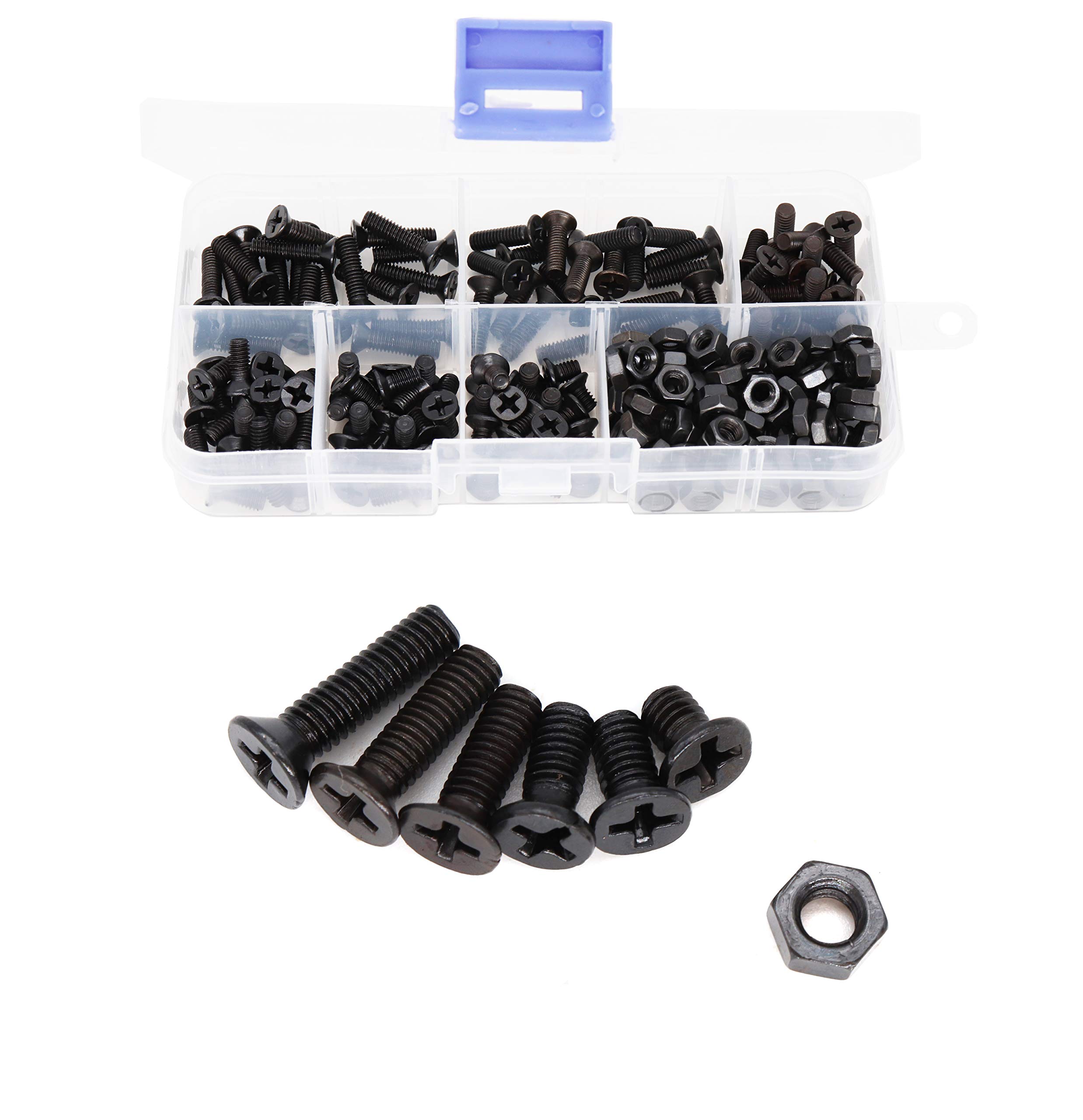 Mua binifiMux M4 Flat Head Screws and Hex Nuts Phillips, M4 Countersunk ...