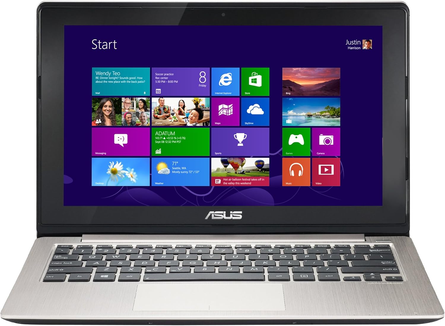 ASUS VivoBook S200E-CT216H 11.6-inch LED Notebook (Intel Core i3-2365M ...