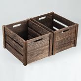 Amazon.com: ROSOS Wooden Crates, Farmhouse Wooden Crates for Storage ...