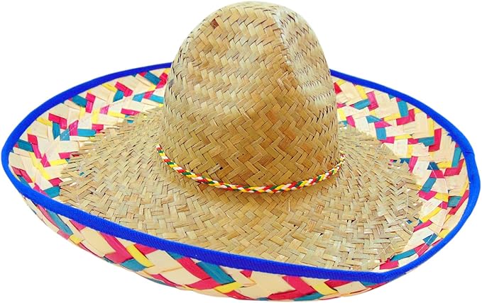 Amazon.com: RIN Authentic Mexican Straw Sombrero Adult Hat with ...