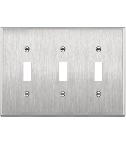 Steel City Three Gang Switch Plate