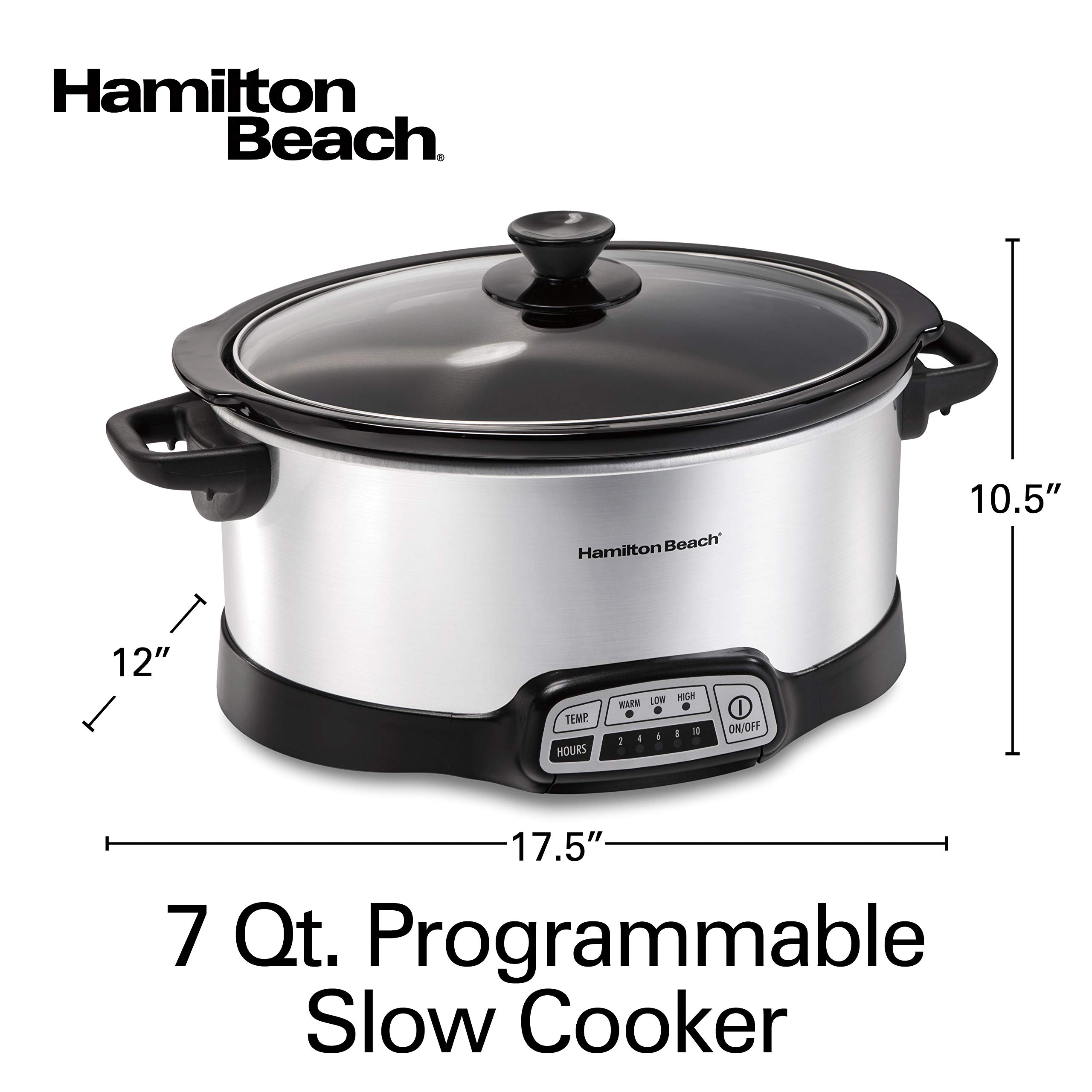 Mua Hamilton Beach 7 Quart Programmable Slow Cooker With Flexible Easy ...