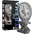 Treva 5 Inch Battery Powered Clip Fan - Slim and Portable Cooling ...