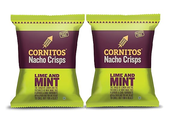 Cornitos Nachos Crisps, Lime and Mint, 60g (Pack of 2): Amazon.in ...