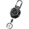 Amazon.com : Retractable Badge Holder, Heavy Duty Carabiner Keychain ...