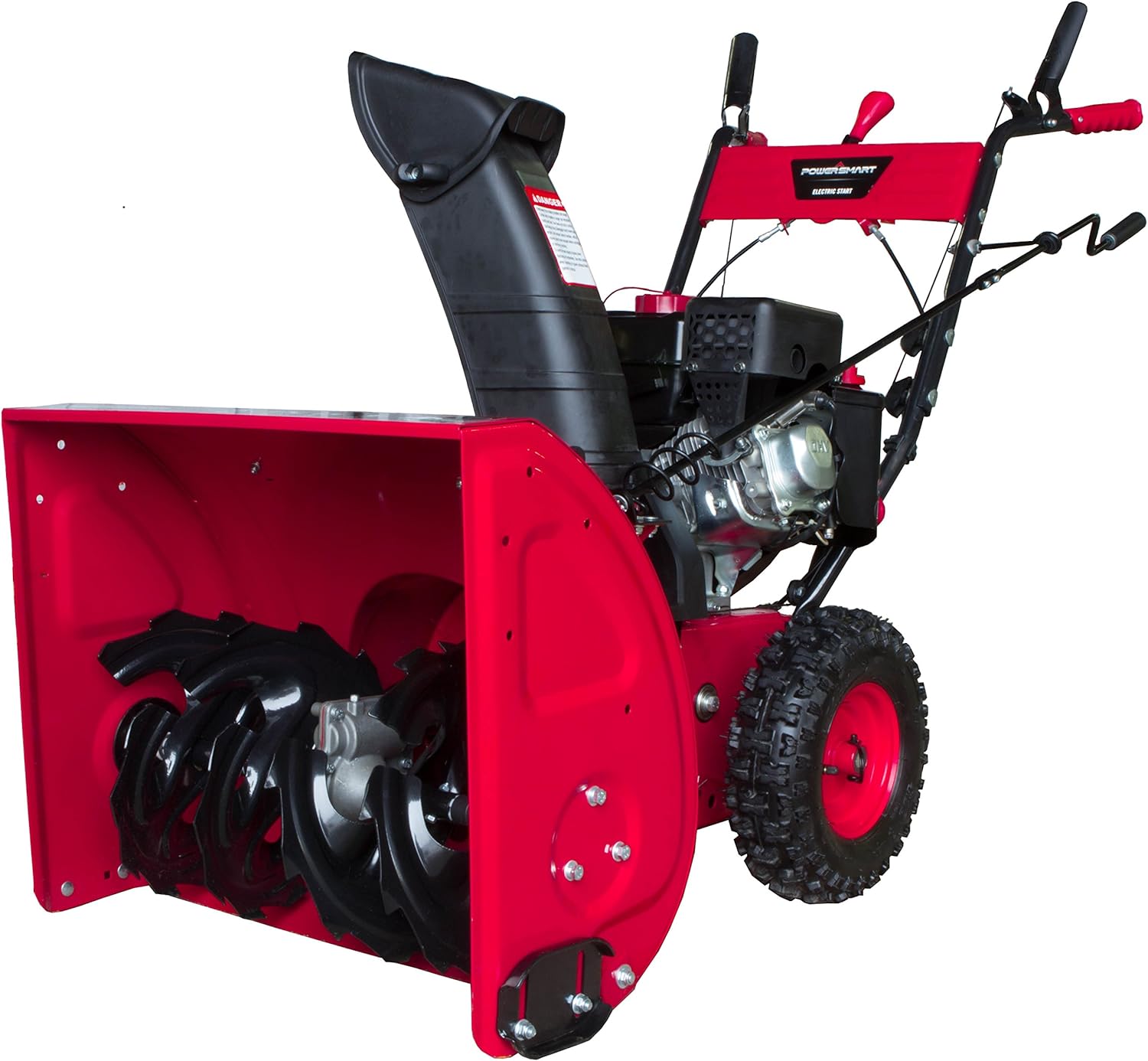 Power Smart DB7651 24-inch 208cc LCT Gas Powered 2-Stage Snow Thrower ...