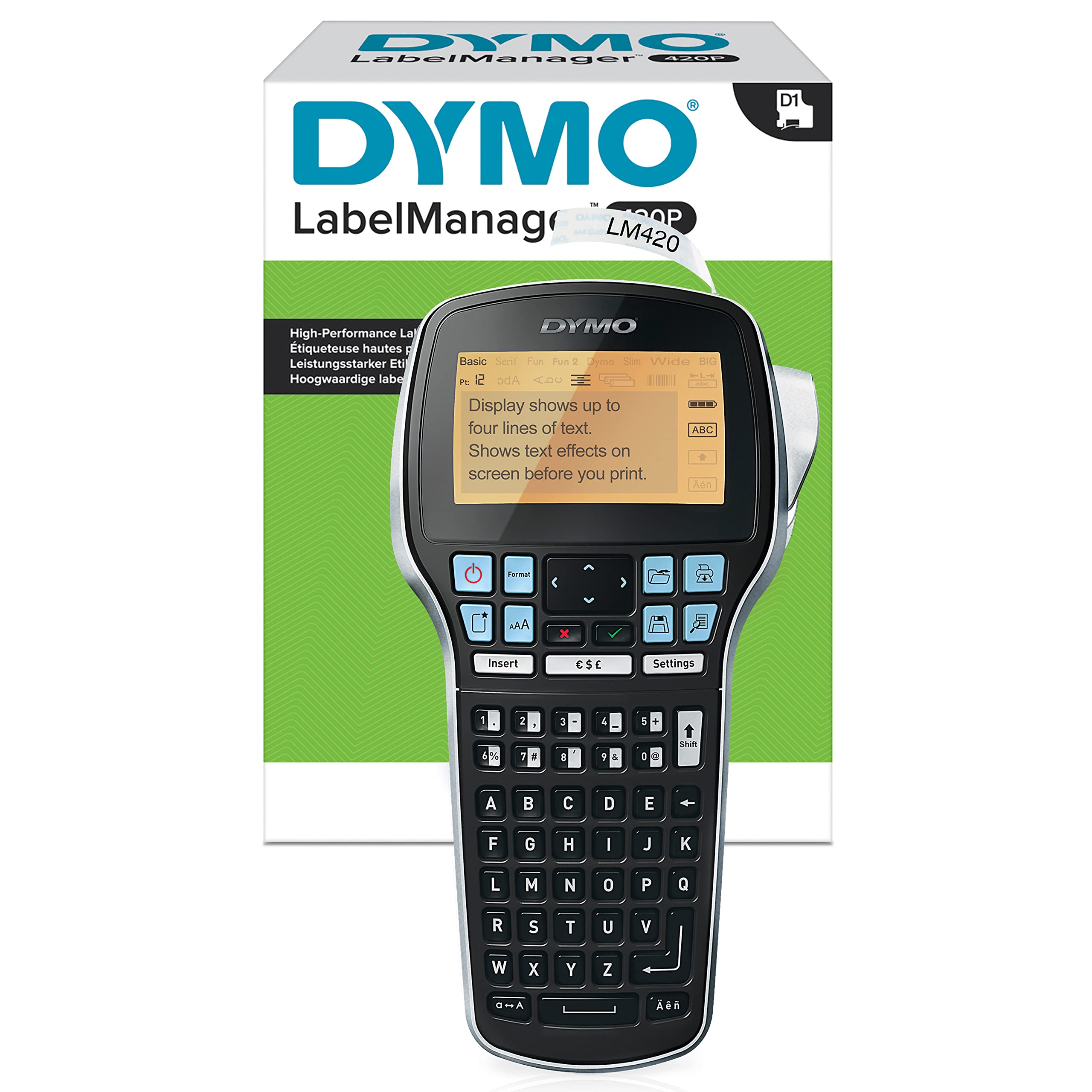 Mua DYMO LabelManager 420P Label Maker | High Performance Rechargeable ...