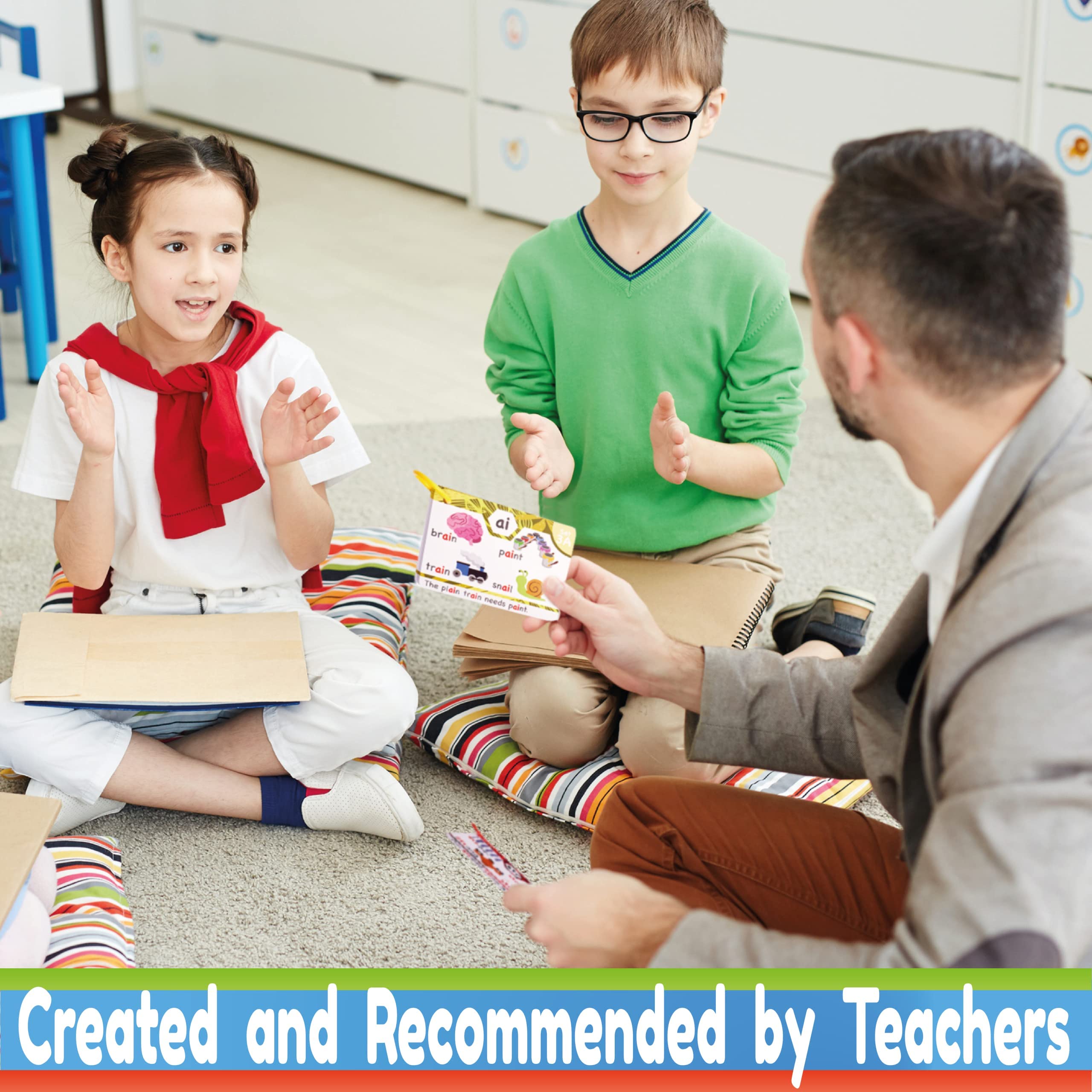 Phonics Flash Cards - Learn To Read In 20 Stages - Digraphs CVC Blends Long Vowel Sounds - Games ...