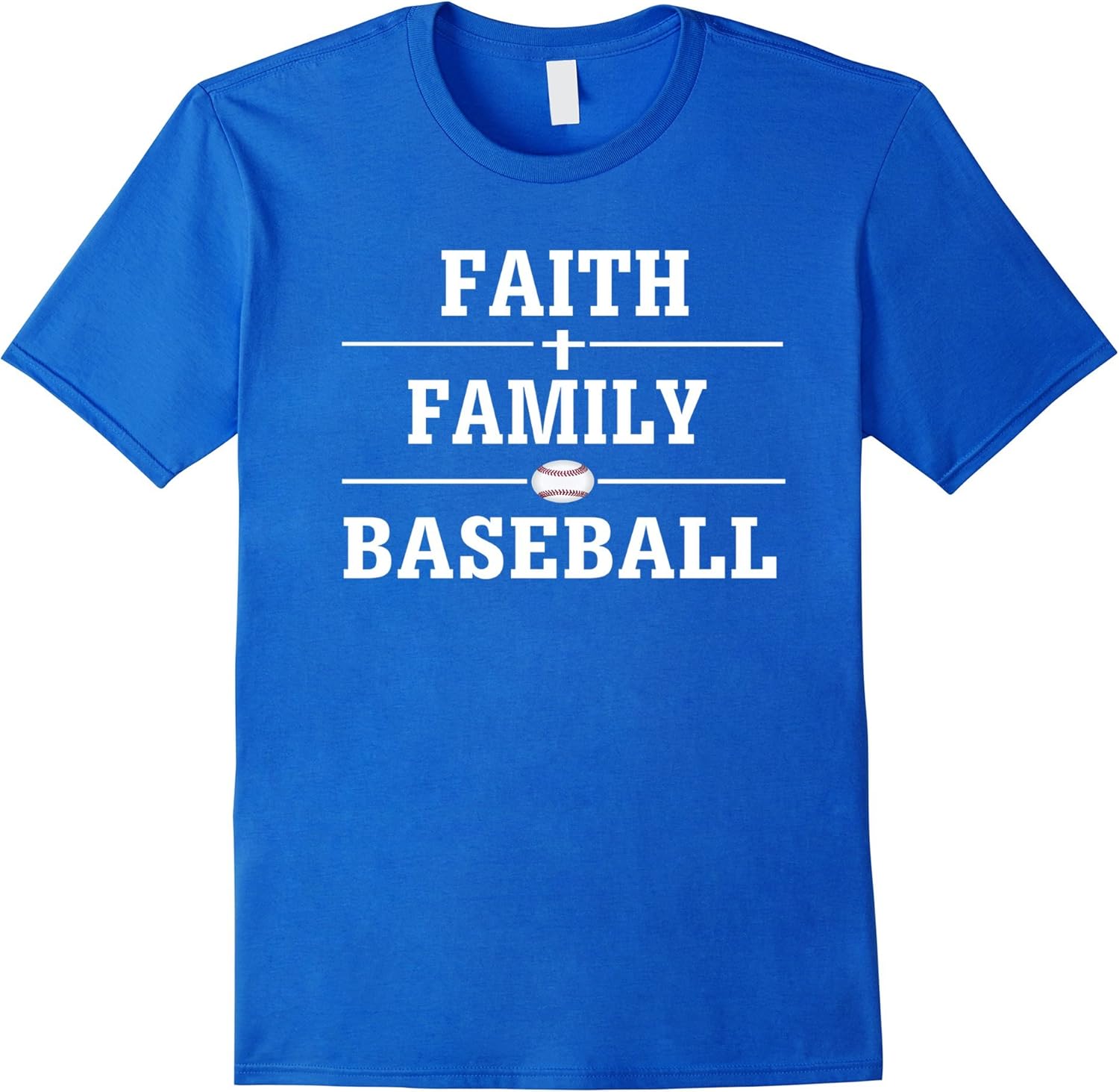 Amazon.com: Faith Family Baseball T-Shirt Tee: Clothing