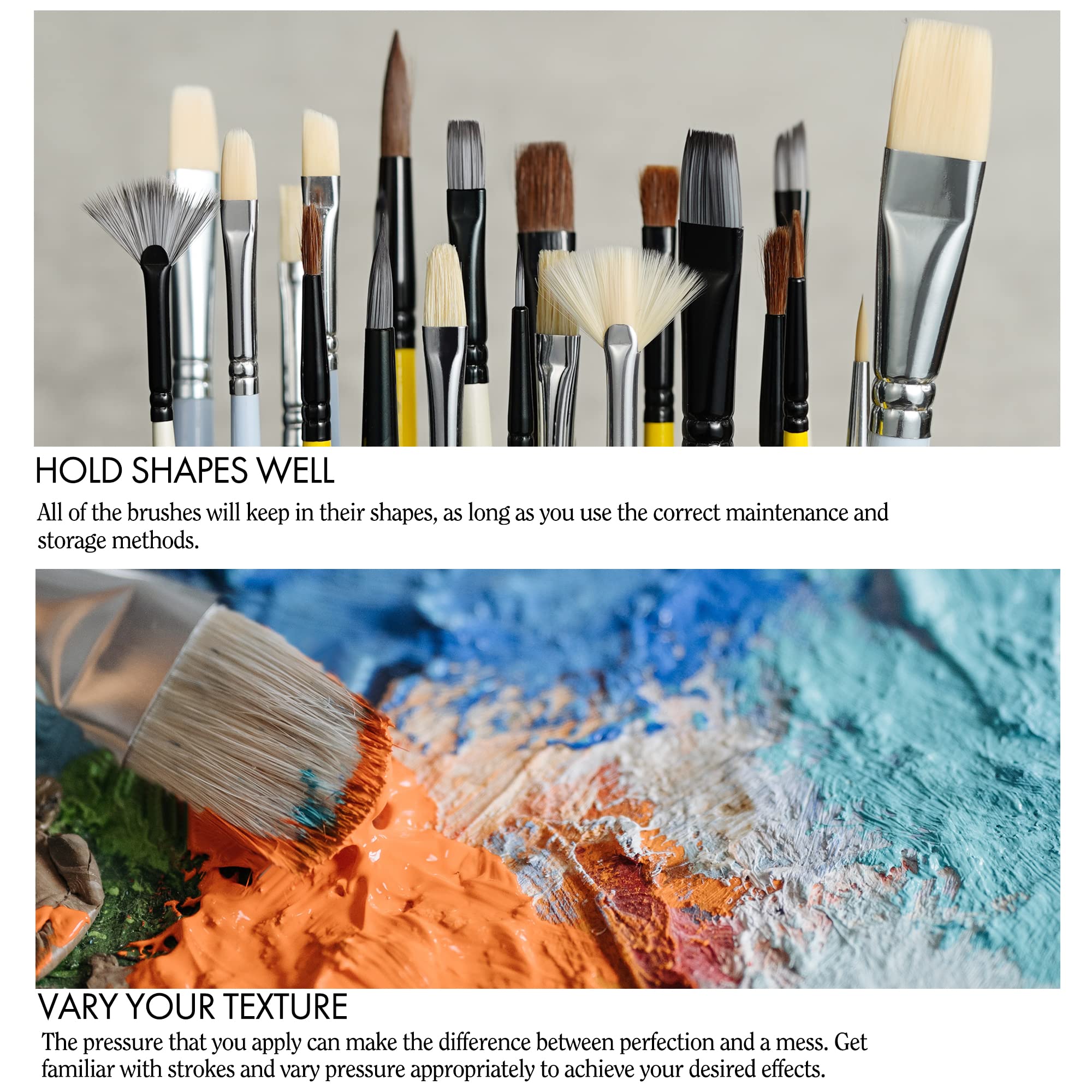 Mua ARTIFY 10 Pieces Paint Brush Set, Intermediate Series, Includes a ...