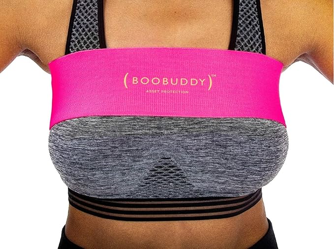 Boobuddy Female Active Sports Original Booband Adjustable Velcro Breast ...