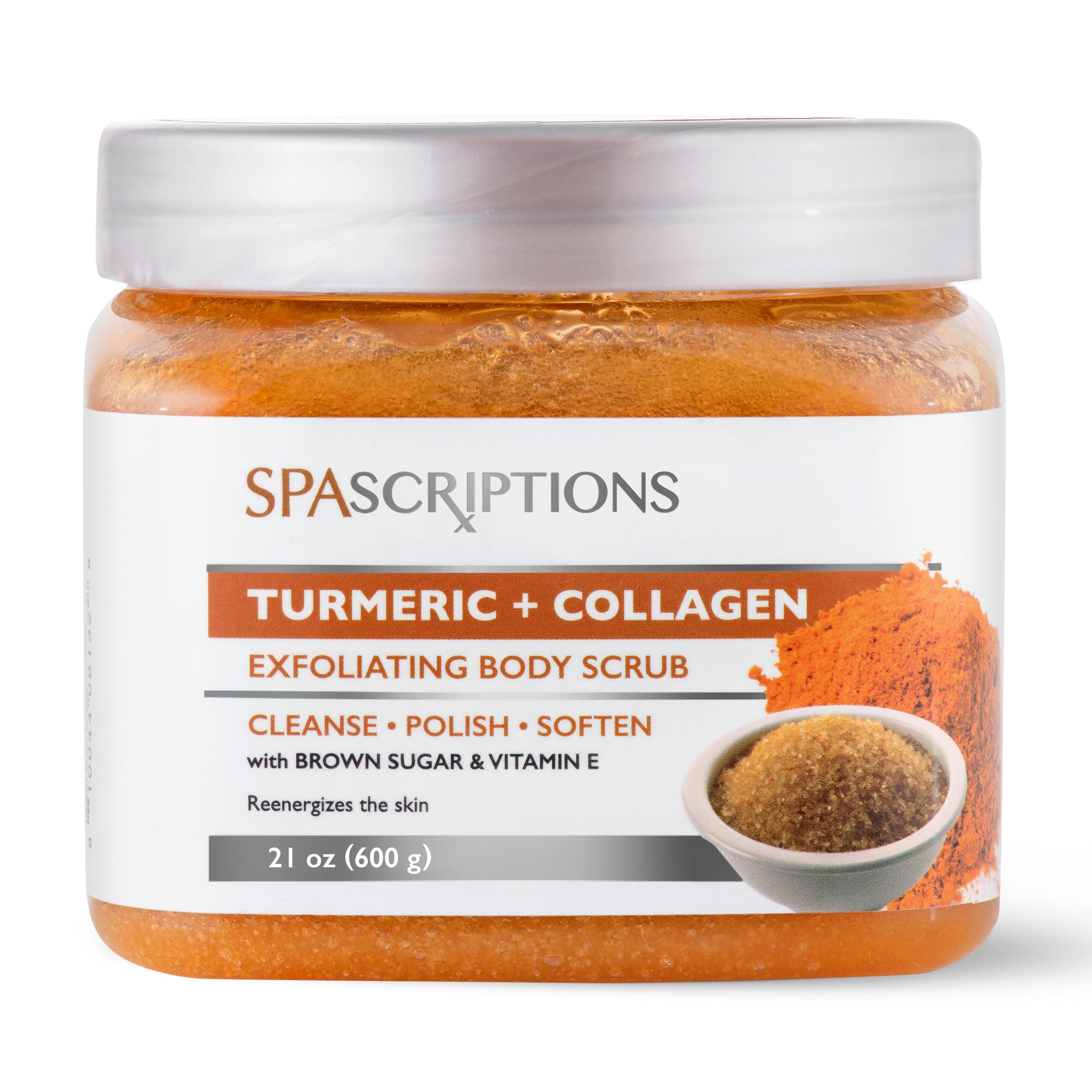 Turmeric & Collagen Body Scrub with Brown Sugar & Vitamin E ...
