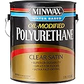 Minwax Water Based Oil-Modified Polyurethane, Warm Satin, Clear, 1 ...