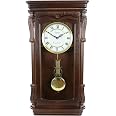 Amazon.com: Bedford Clock Collection Chestnut Chiming Pendulum Wall ...