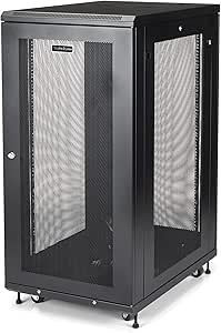 Amazon.com: StarTech.com 19" 24U Server Rack Cabinet - 4-Post Adjustable Depth 2 to 30" Network ...