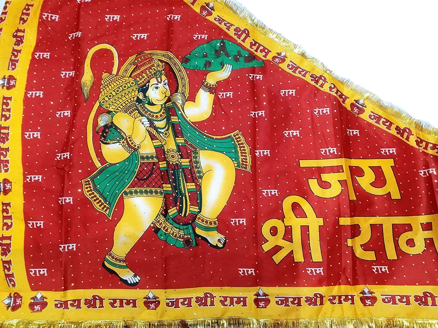 Buy | Exclusive Pack of 5 Pieces | Religious Hanuman Ji Jhanda for Home ...