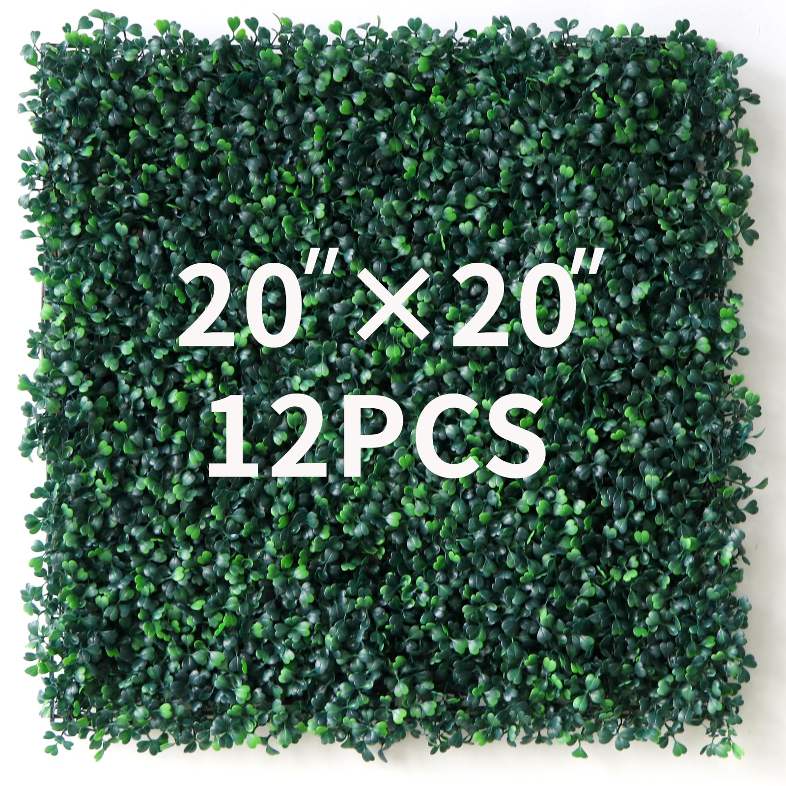 Ouyuanwall Grass Wall Panels 12 Pcs 20"x 20" Topiary Hedge Plant ...