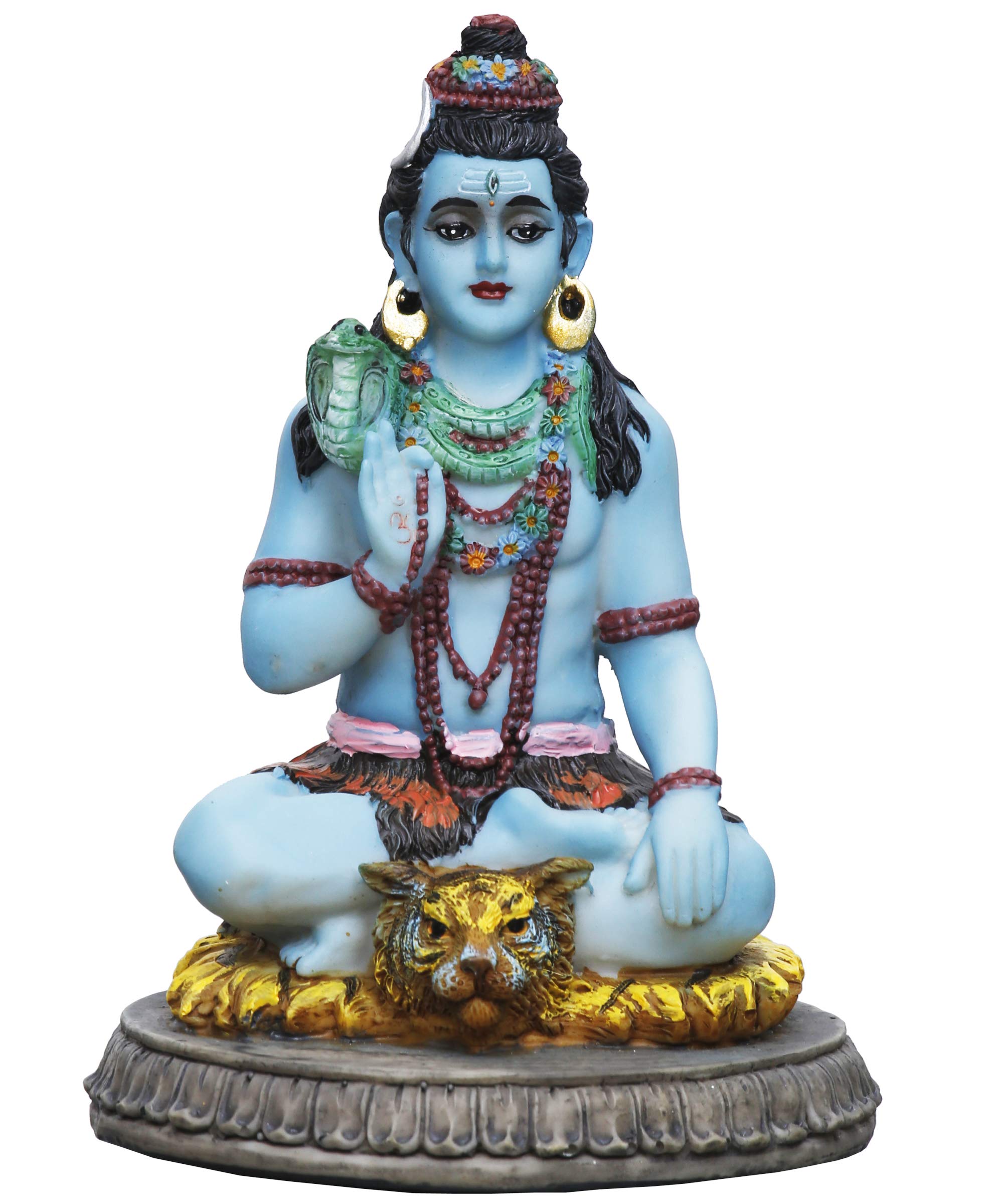 Buy Sri Krishna Culture-Medium Sitting Shiv/Shiva Ji Murti-Hindu God ...