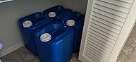 Amazon.com: API Kirk Containers 5 Gallon Samson Stackers, Blue, 4 Pack ...