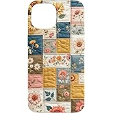 Amazon.com: Vintage Floral Patchwork Quilt Pattern Retro Boho Design ...