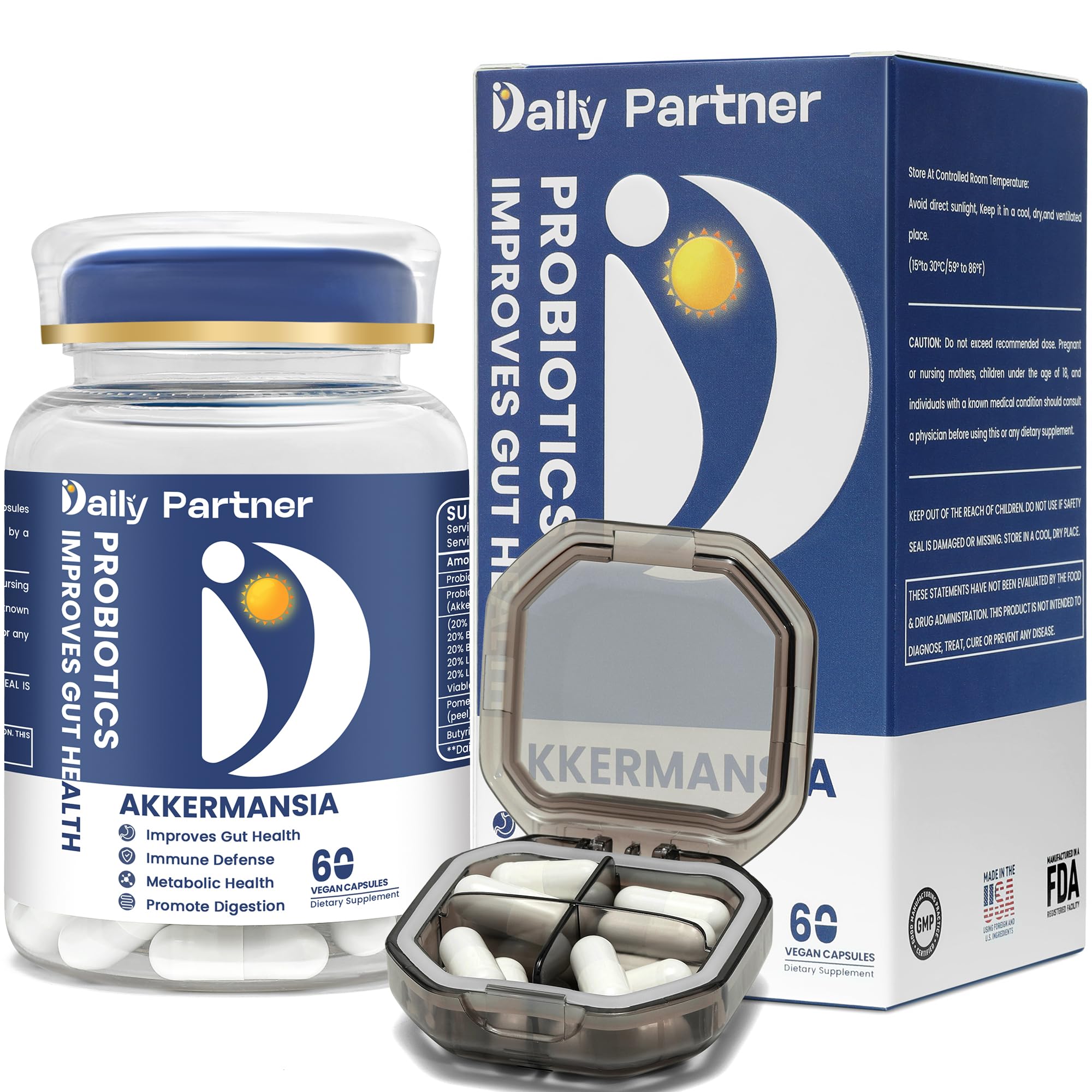 Akkermansia Probiotic with Pomegranate Extract & Butyric Acid – 30 ...